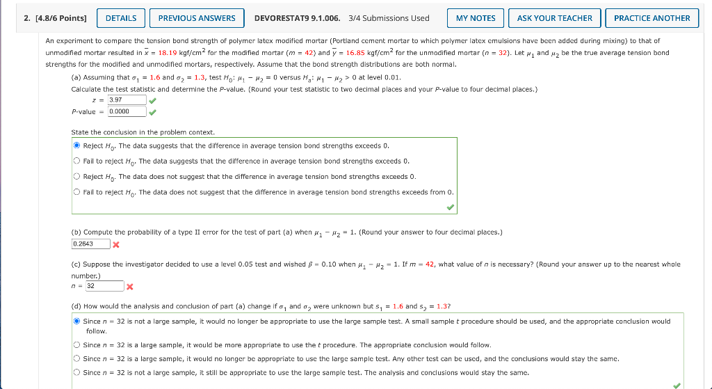 Solved 2. [4.8/6 Points] DETAILS PREVIOUS ANSWERS | Chegg.com