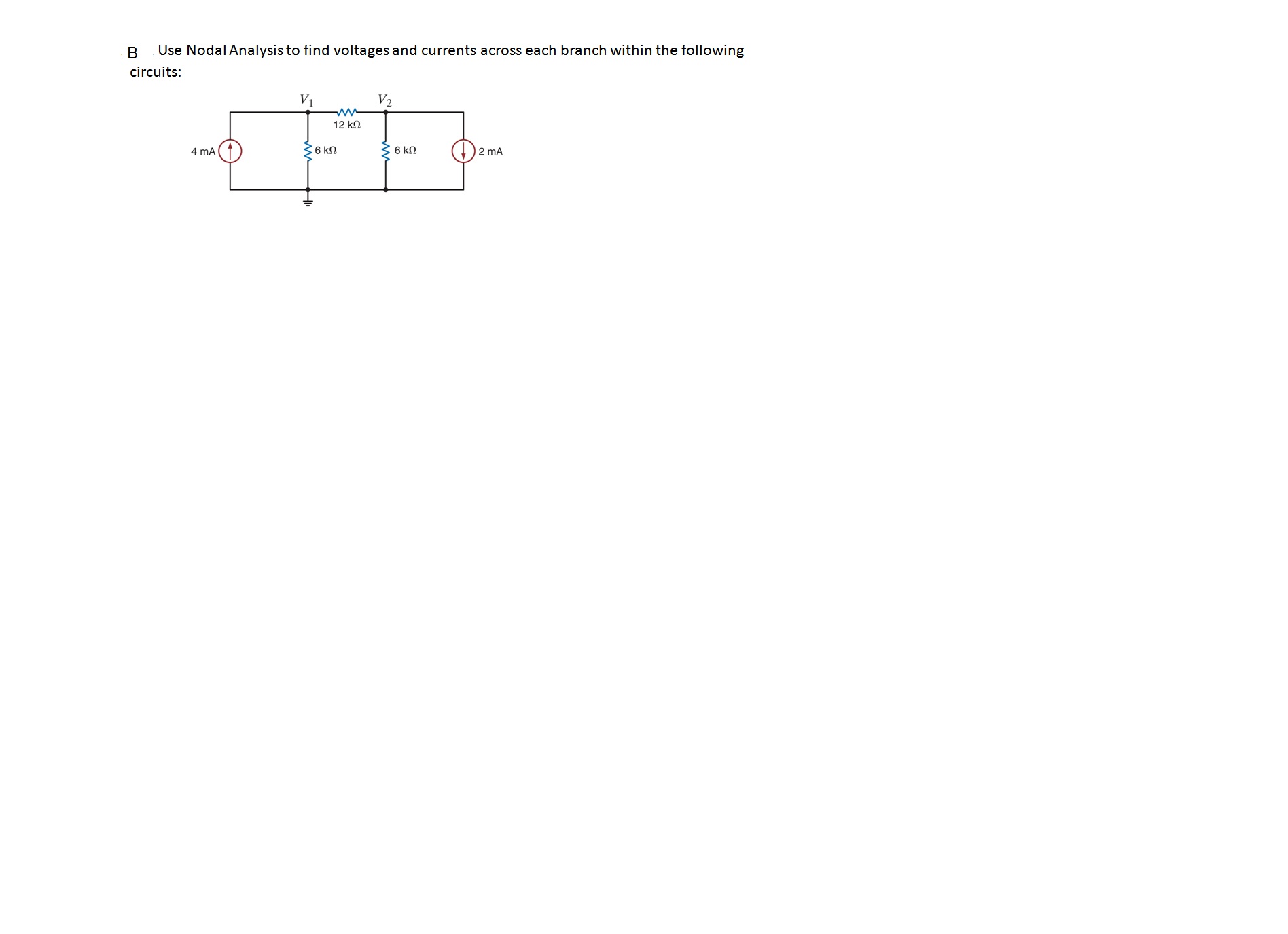 Solved . ﻿Use Nodal Analysis to find voltages and currents | Chegg.com