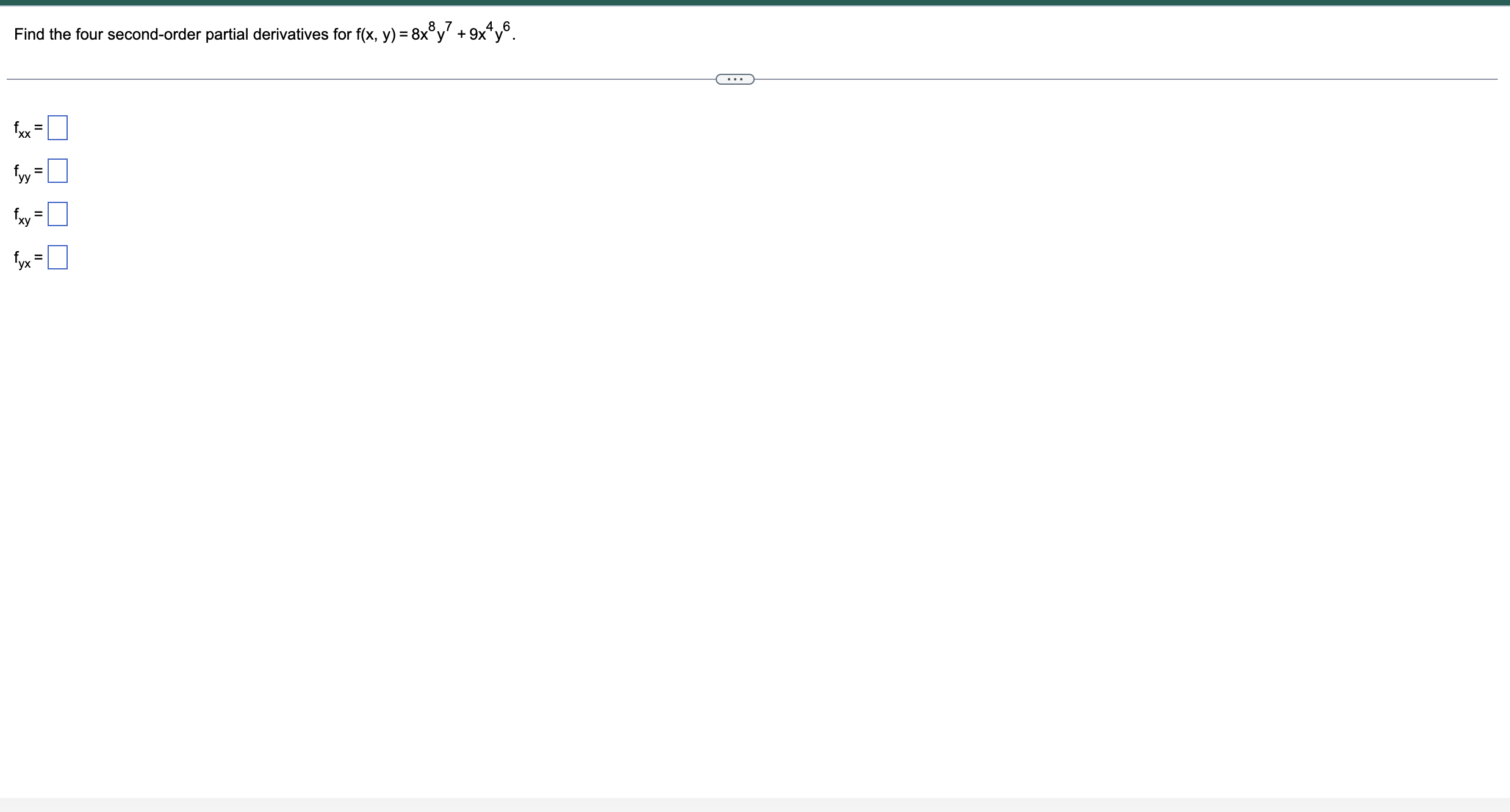 Solved Find The Four Second Order Partial Derivatives For