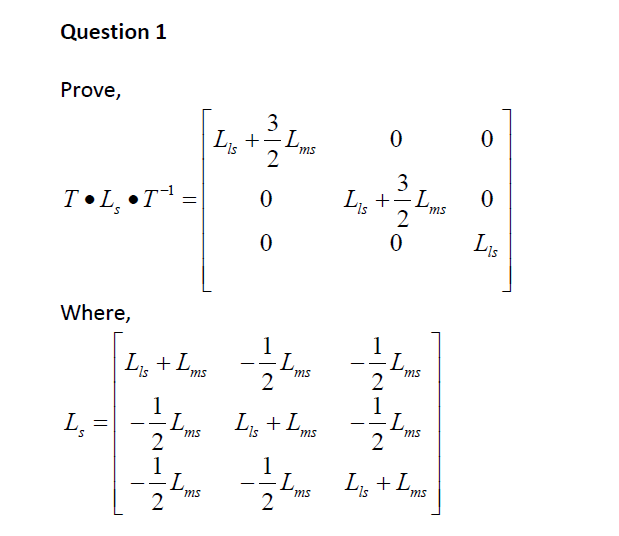 Question 1 Prove, L. + 3 Ls +=1, 2 0 0 ms I•1•14 0 3 | Chegg.com