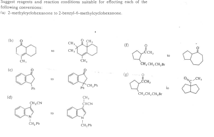 Solved Suggest reagents and reaction conditions suitable for | Chegg.com Solved Suggest reagents and reaction conditions suitable for | Chegg.com