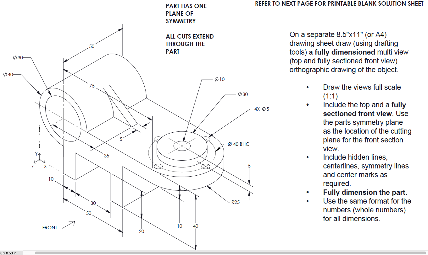 Solved REFER TO NEXT PAGE FOR PRINTABLE BLANK SOLUTION SHEET | Chegg.com
