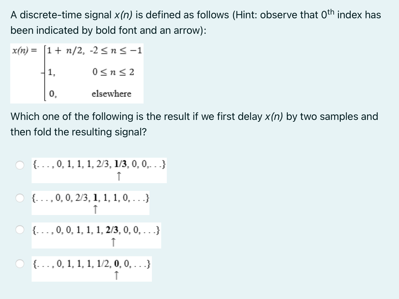 Solved A discrete-time signal x(n) is defined as follows | Chegg.com