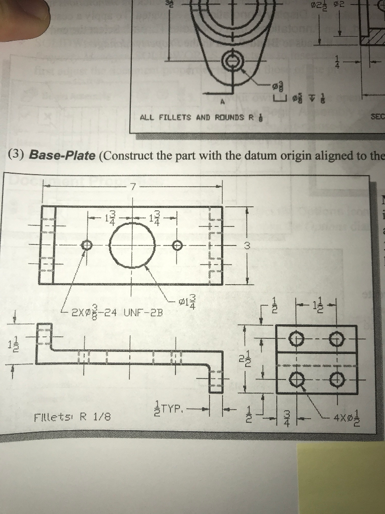 Solved On this image, it says Construct the part with the | Chegg.com