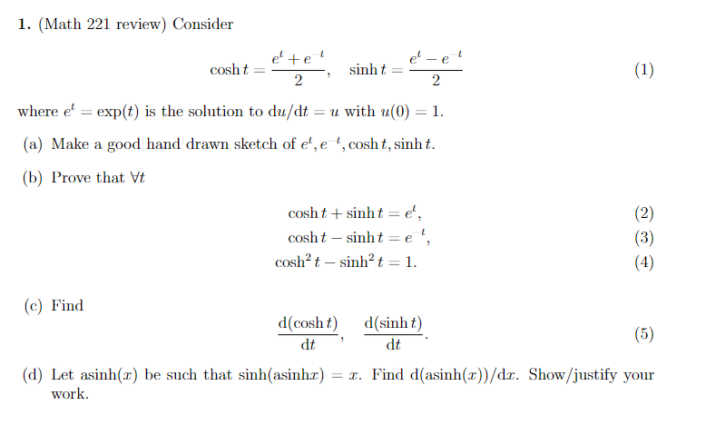Solved 1. (Math 221 review) Consider | Chegg.com