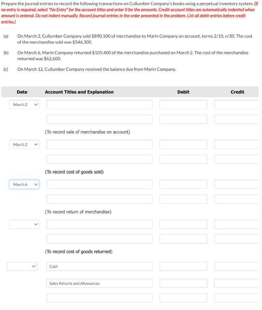 Solved Prepare the journal entries to record the following | Chegg.com