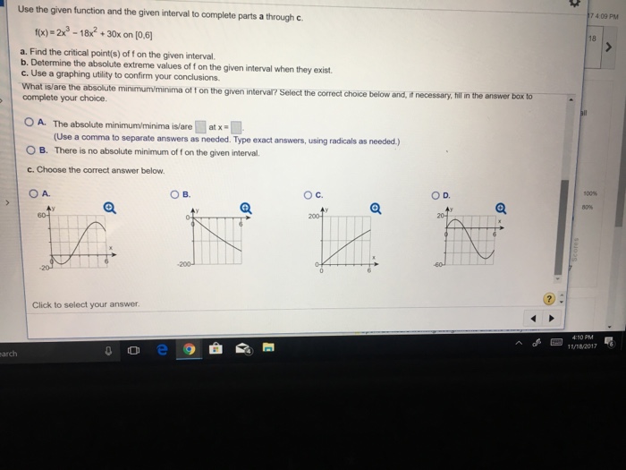Solved Use The Given Function And The Given Interval To 7331