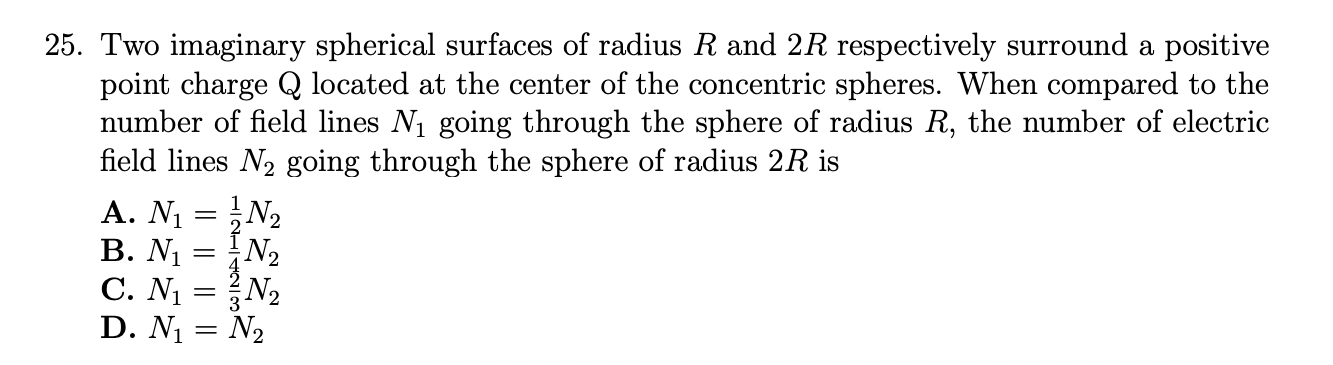 Solved 5. Two imaginary spherical surfaces of radius R and | Chegg.com