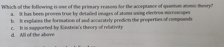 Solved Which of the following is one of the primary reasons | Chegg.com