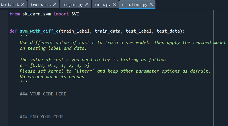Solved Support Vector Machine for Handwritten Digits | Chegg.com