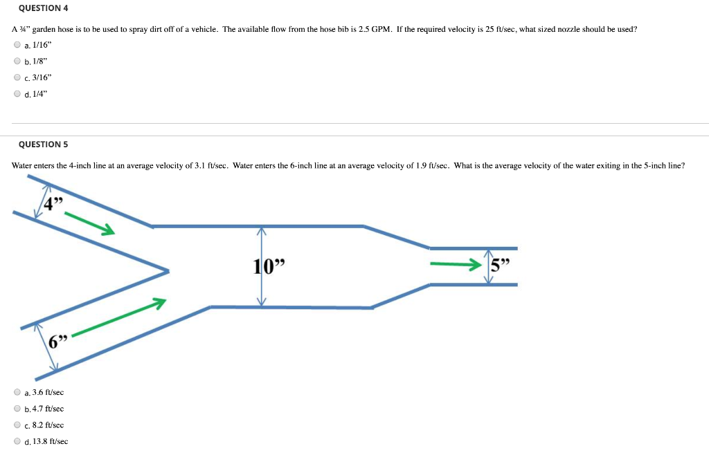 Solved Please answer Question 4 and 5 Question 4: A ¾” | Chegg.com Solved Please answer Question 4 and 5 Question 4: A ¾” | Chegg.com