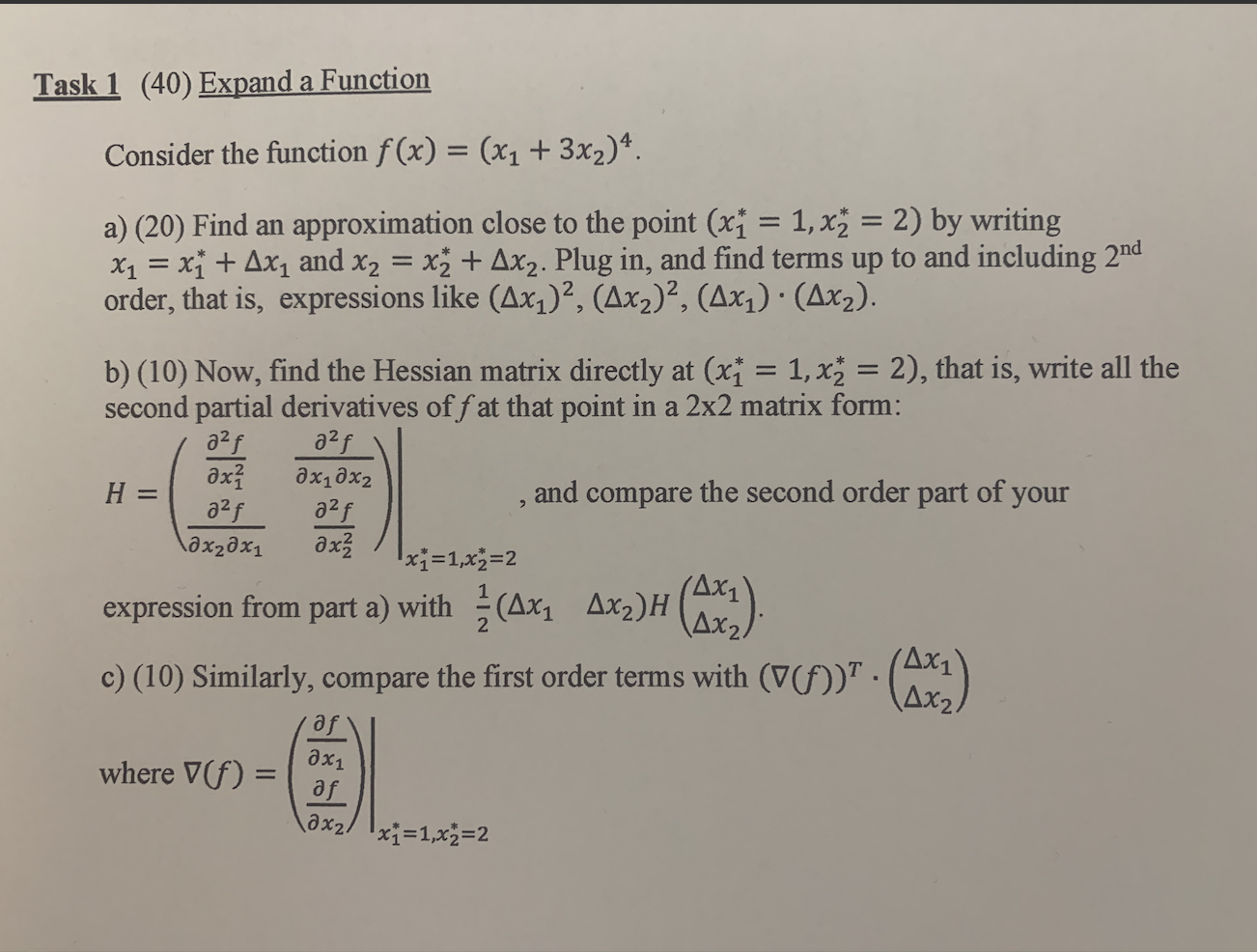 Solved Task 1 (40) Expand a Function Consider the function | Chegg.com