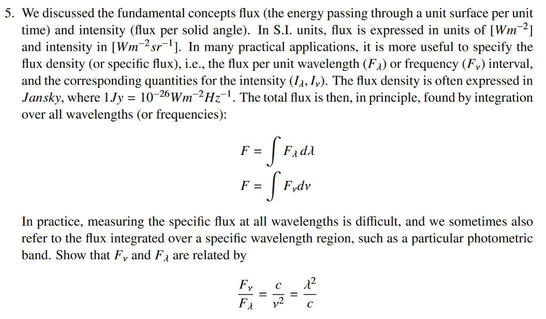 Solved 5. We discussed the fundamental concepts flux (the | Chegg.com