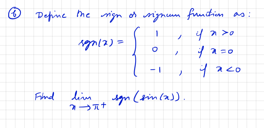 Solved 6 define The Sign Or Signum Function