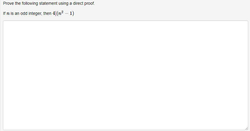 Solved Prove the following statement using a direct proof. | Chegg.com