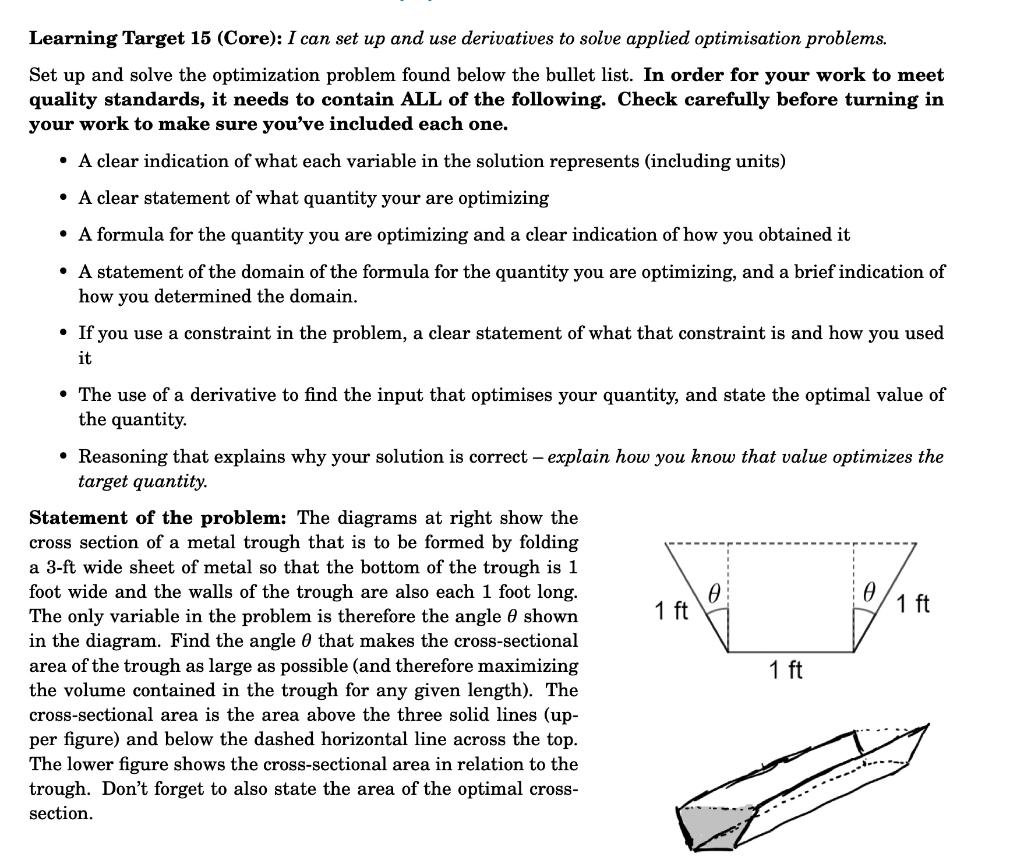 Solved Learning Target 15 (Core): I can set up and use | Chegg.com