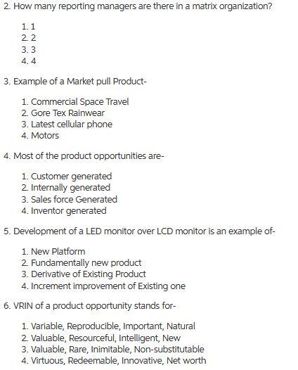 Solved Product Design and Development MCQs Answer with brief | Chegg.com