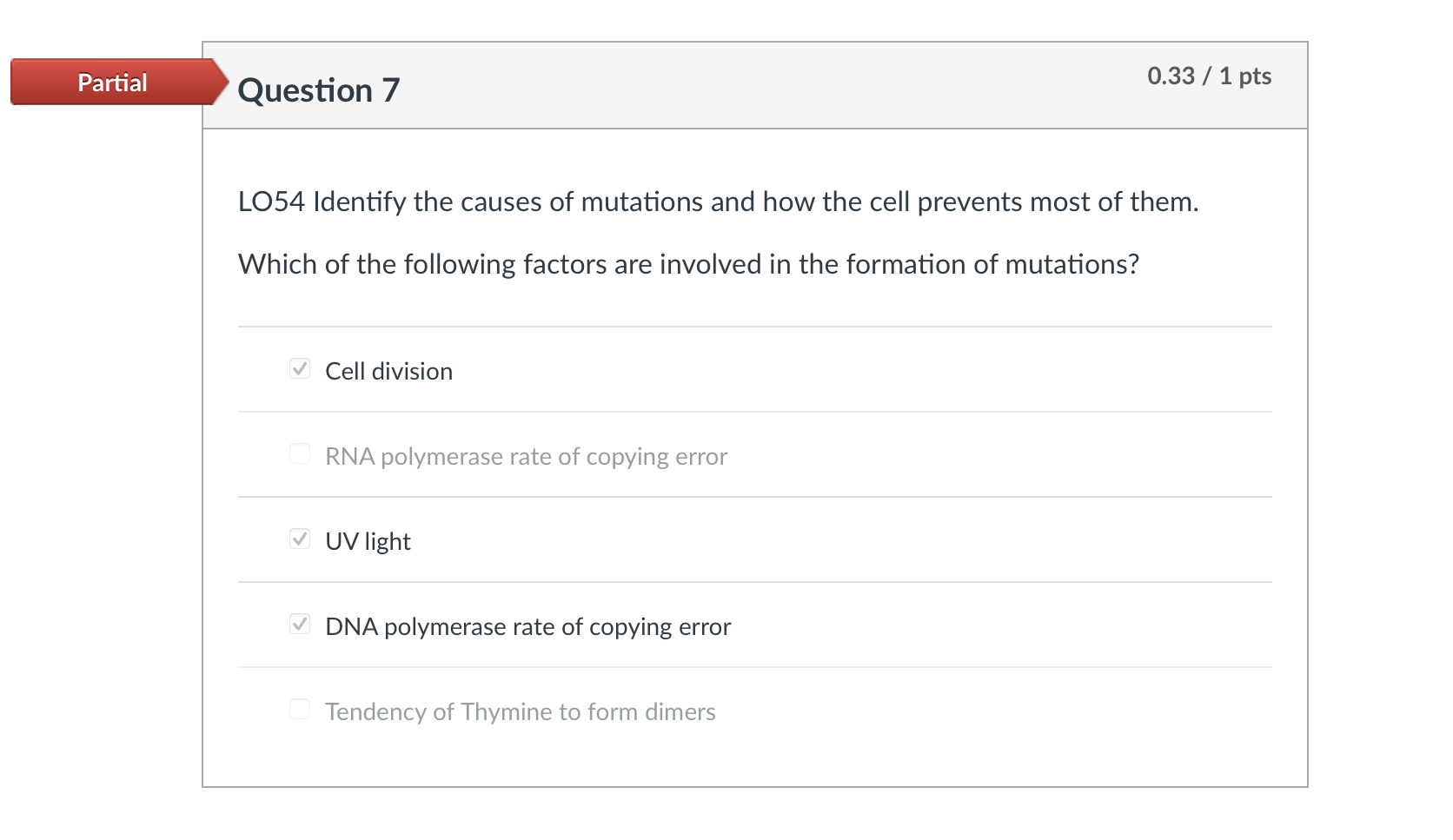 Solved LO54 Identify the causes of mutations and how the | Chegg.com