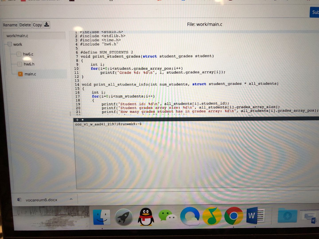 Solved C Program Please Create A Struct Called 9420
