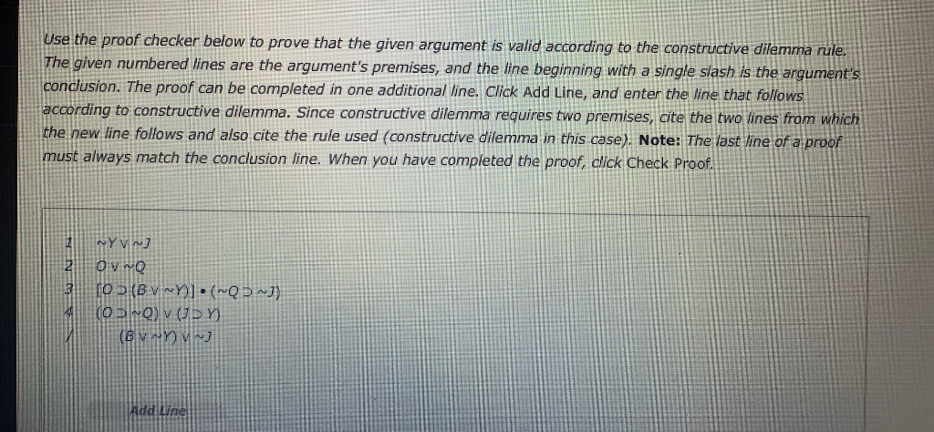 Solved Use the proof checker below to prove that the given | Chegg.com