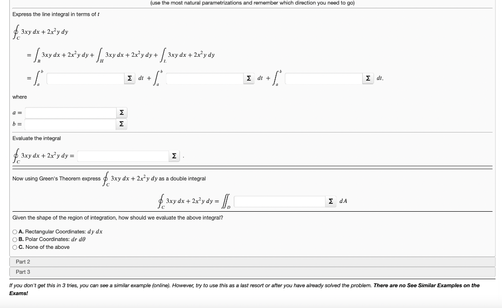 Solved Hw29-Greens-theorem-pt1: Problem 2 Problem Value: 1 | Chegg.com