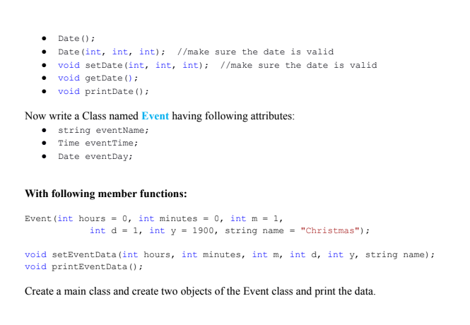 Solved Write the program in C++. It uses concepts | Chegg.com