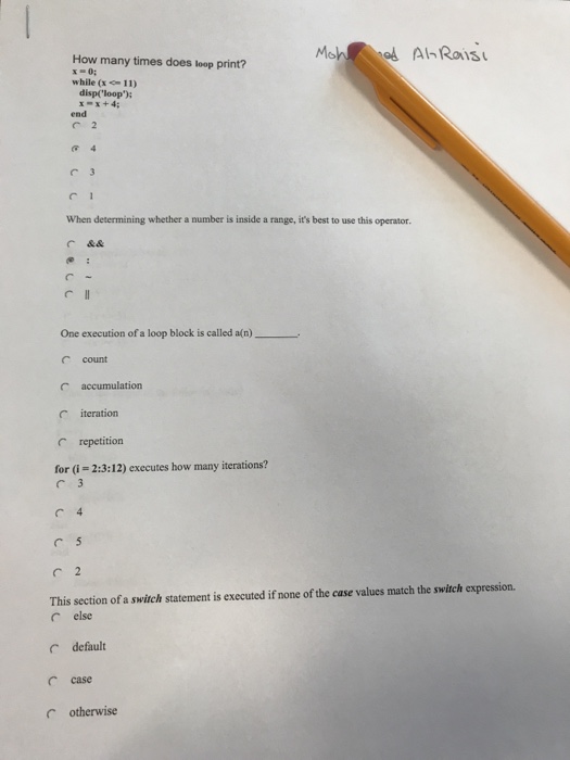 Solved How many times does loop print? x- 0; while (x 11) | Chegg.com