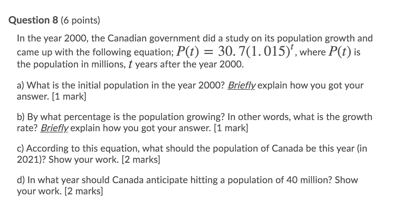Solved GRADE 11 work Exponential Functions ) Please provide | Chegg.com