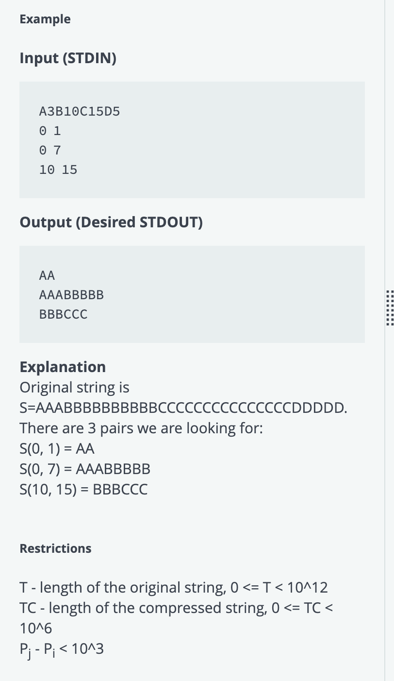 Solved 3 String Compression Problem Statement At Our 
