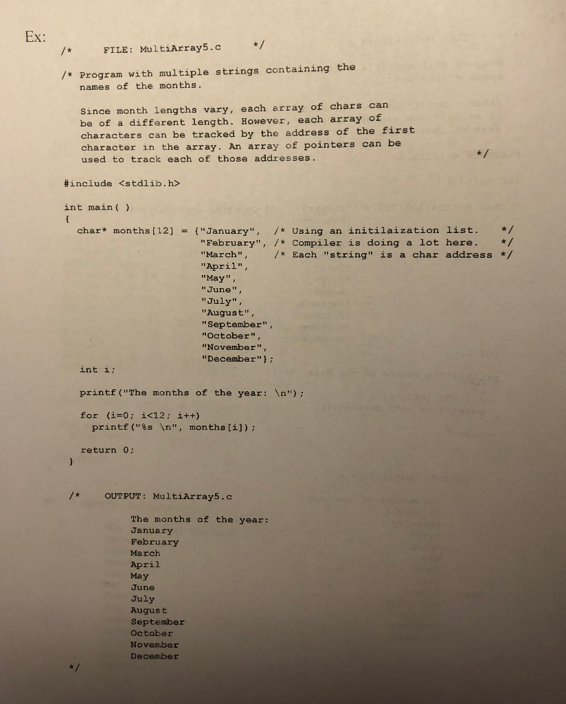 Solved Exercise #20 : # Modify the MultiArray.c | Chegg.com