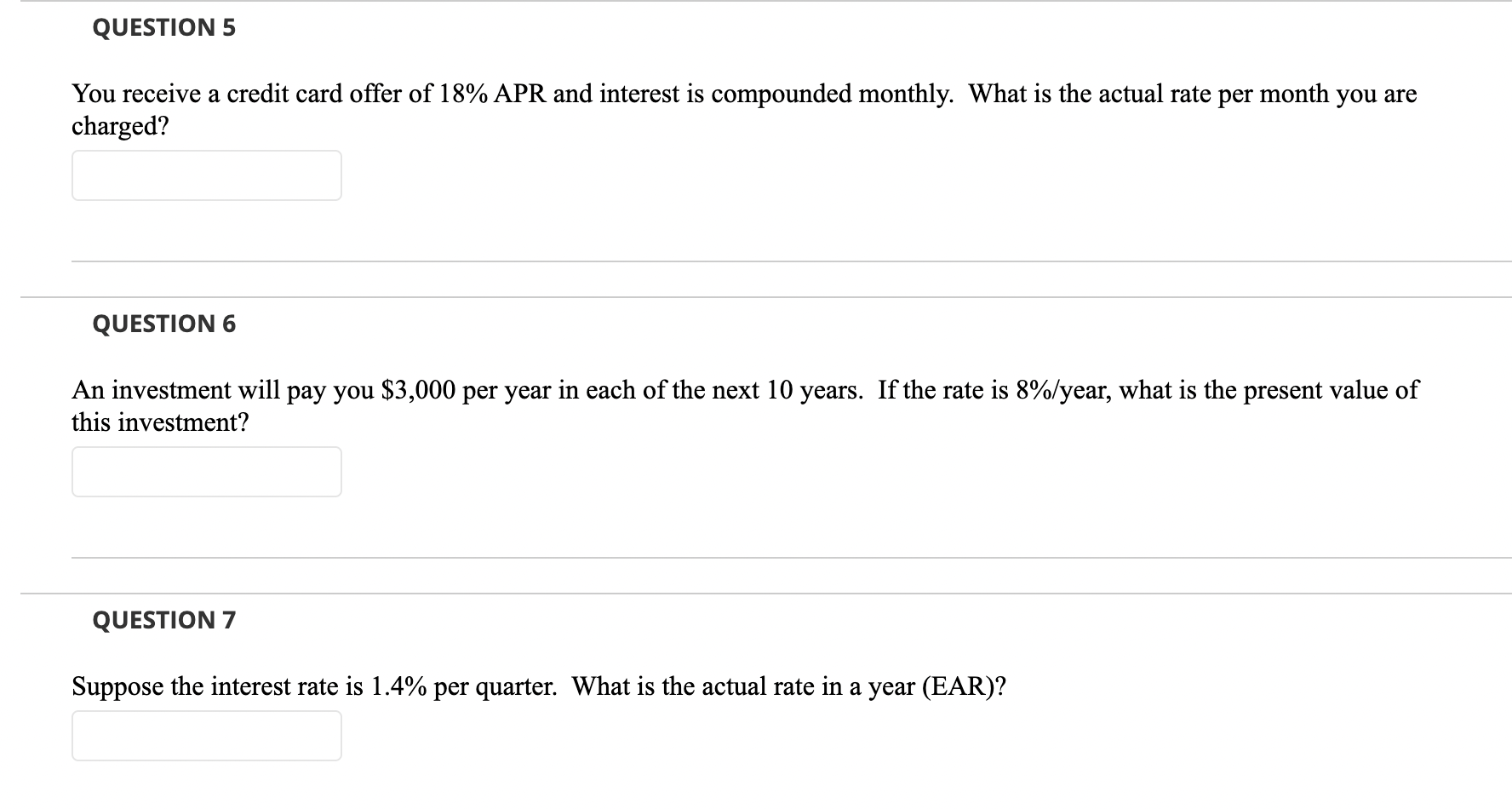 Solved Calculation questions asking for a rate must be | Chegg.com