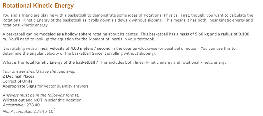 Solved Rotational Kinetic Energy You and a friend are | Chegg.com