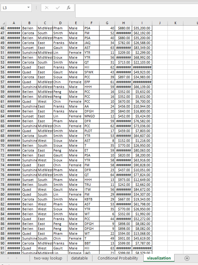 In the table to the left, we have a record of every | Chegg.com