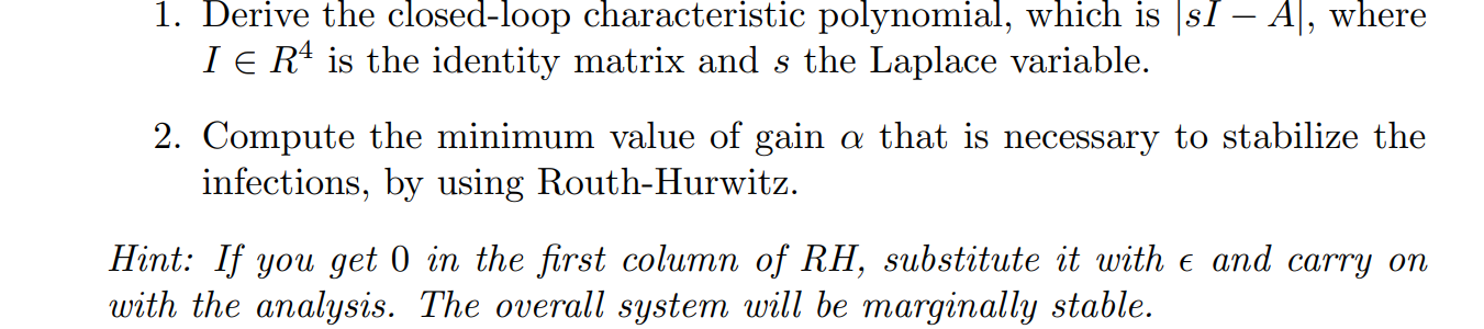 Epidemic Model & Control The following equations | Chegg.com