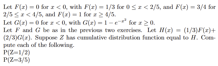 Solved Let F(x)=0 for x