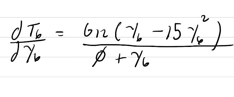 Solved dy6∂T6=ϕ+y6G12(γ6−15γ62) | Chegg.com