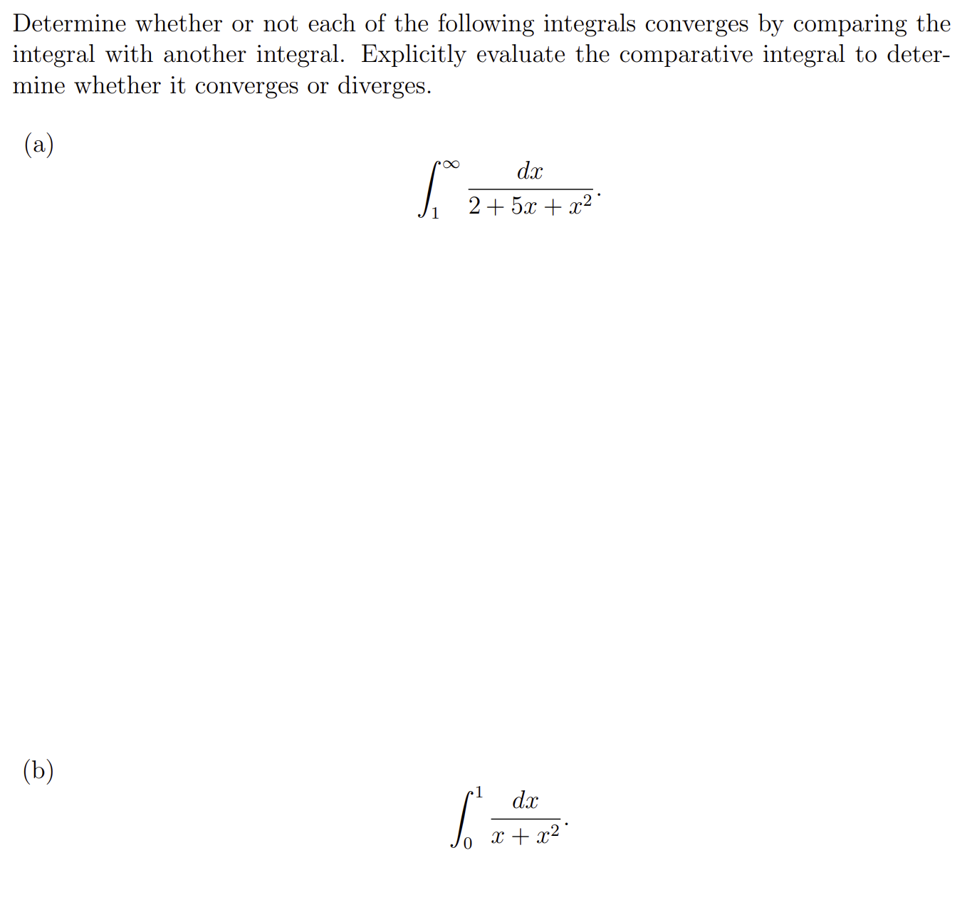 Solved Determine whether or not each of the following | Chegg.com