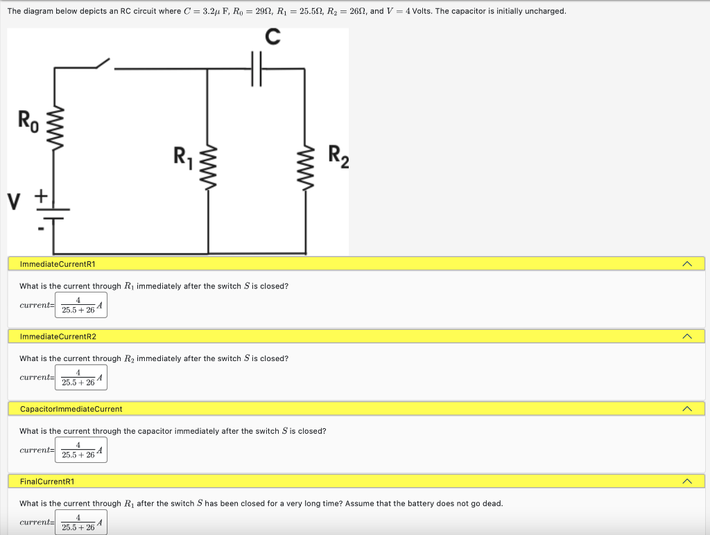 Solved The diagram below depicts an RC circuit where | Chegg.com