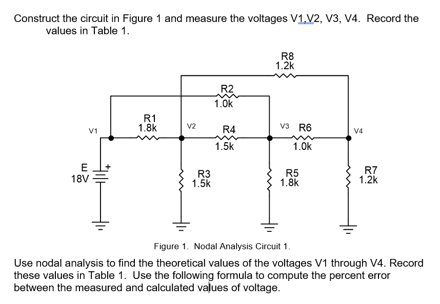 Solved Construct the circuit in Figure 1 and measure the | Chegg.com