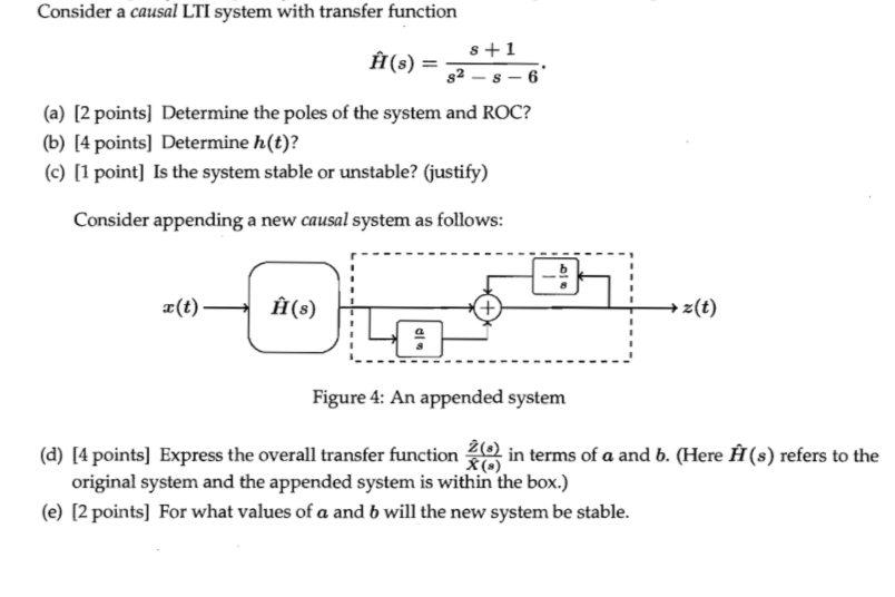 Solved Consider a causal LTI system with transfer function s | Chegg.com