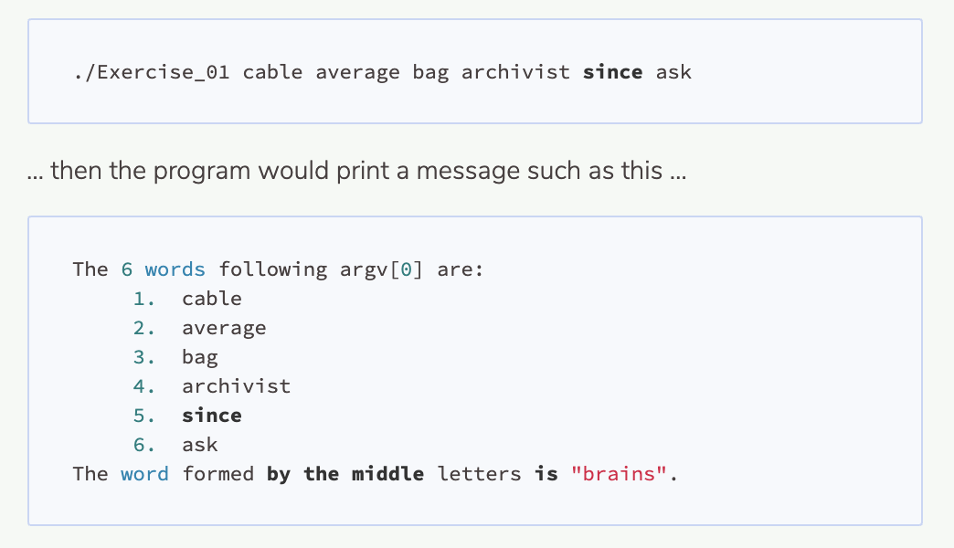 Solved C Program Using Command Line Arguments To Create A