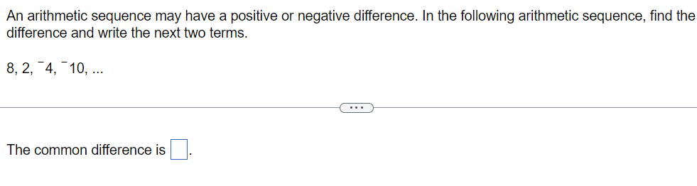 Solved An arithmetic sequence may have a positive or | Chegg.com
