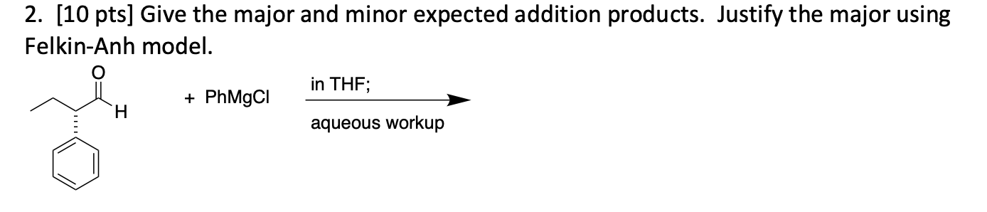 Solved 2. [10 pts] Give the major and minor expected | Chegg.com