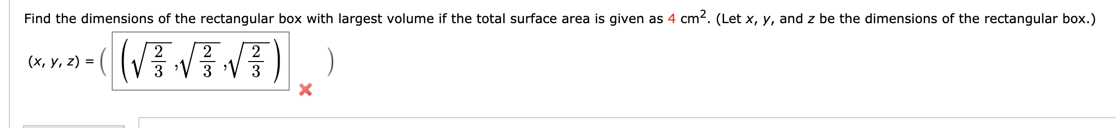 Solved Find the dimensions of the rectangular box with | Chegg.com