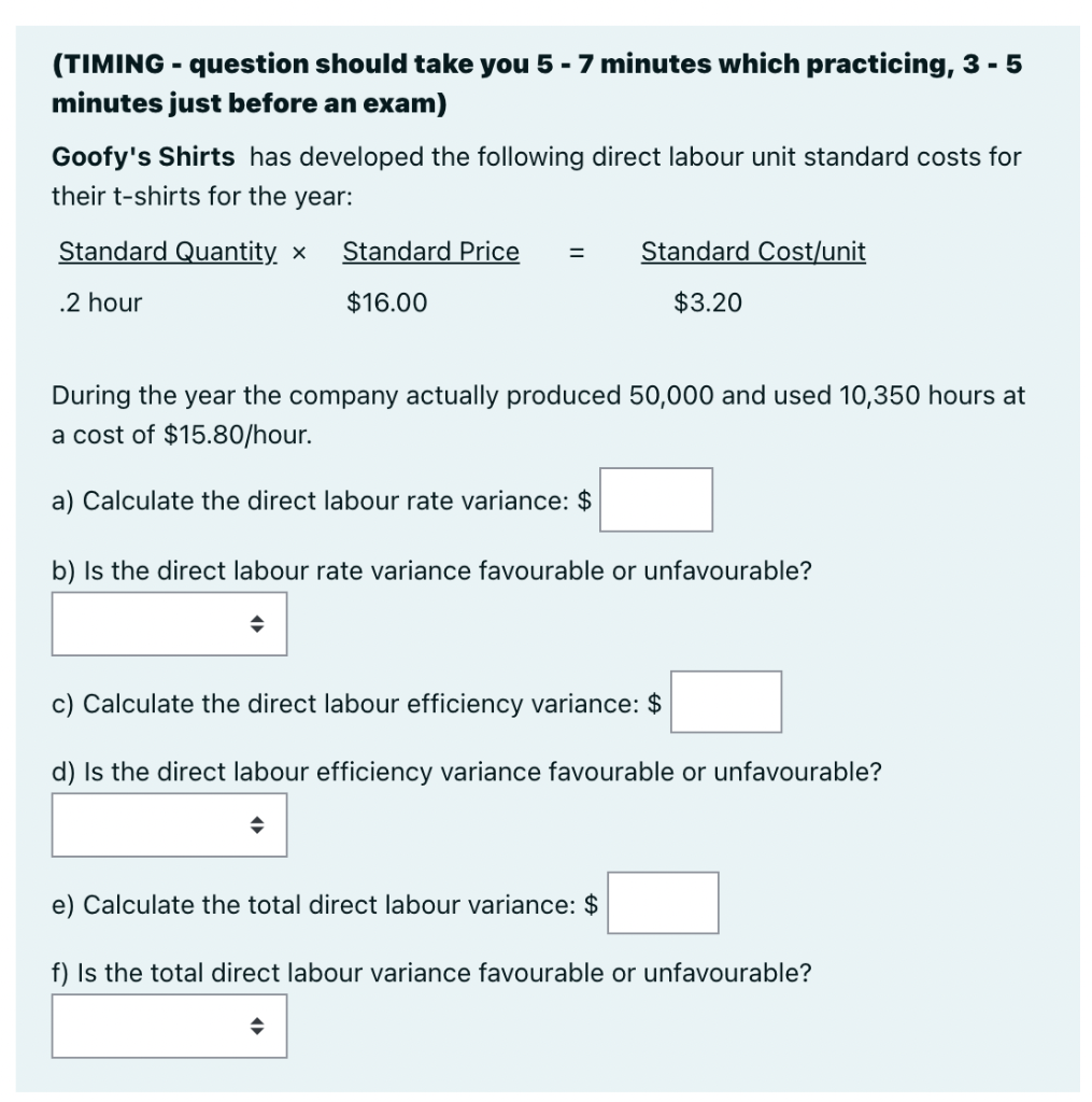 Solved (TIMING - question should take you 5 - 7 minutes | Chegg.com