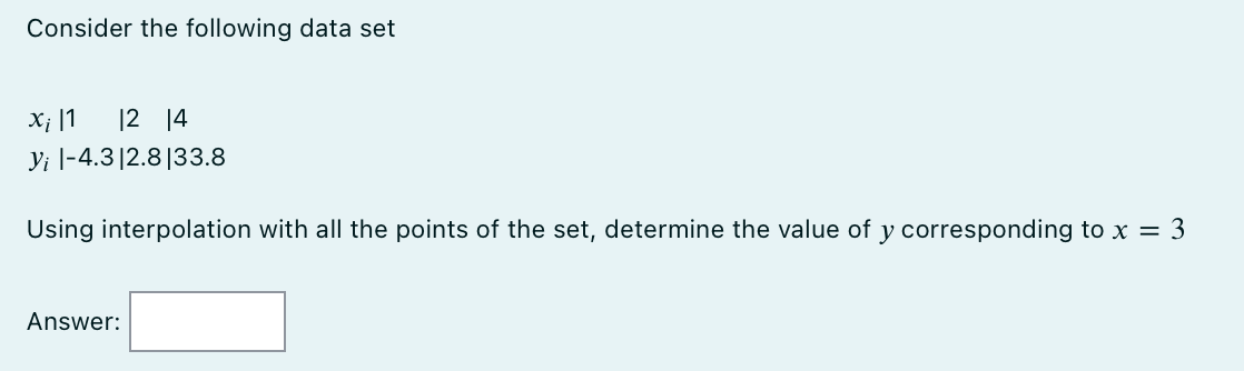 Solved Consider the following data set X; 11 12 14 Yi | Chegg.com