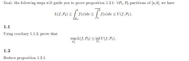 Solved Goal: the following steps will guide you to prove | Chegg.com