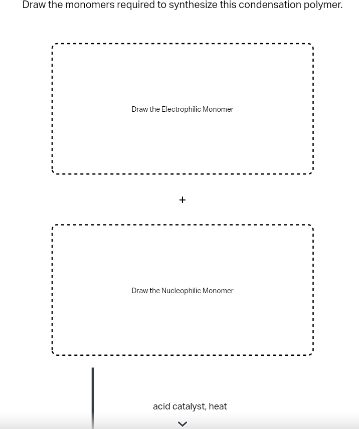 Solved Draw the monomers required to synthesize this | Chegg.com