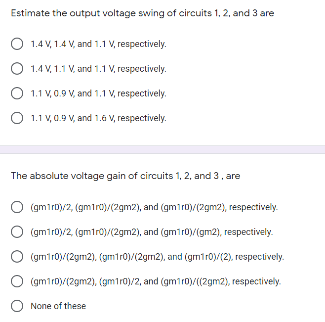 Solved Below figure shows three different amplifier | Chegg.com