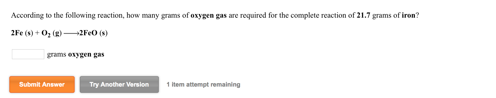 Solved According to the following reaction, how many grams | Chegg.com